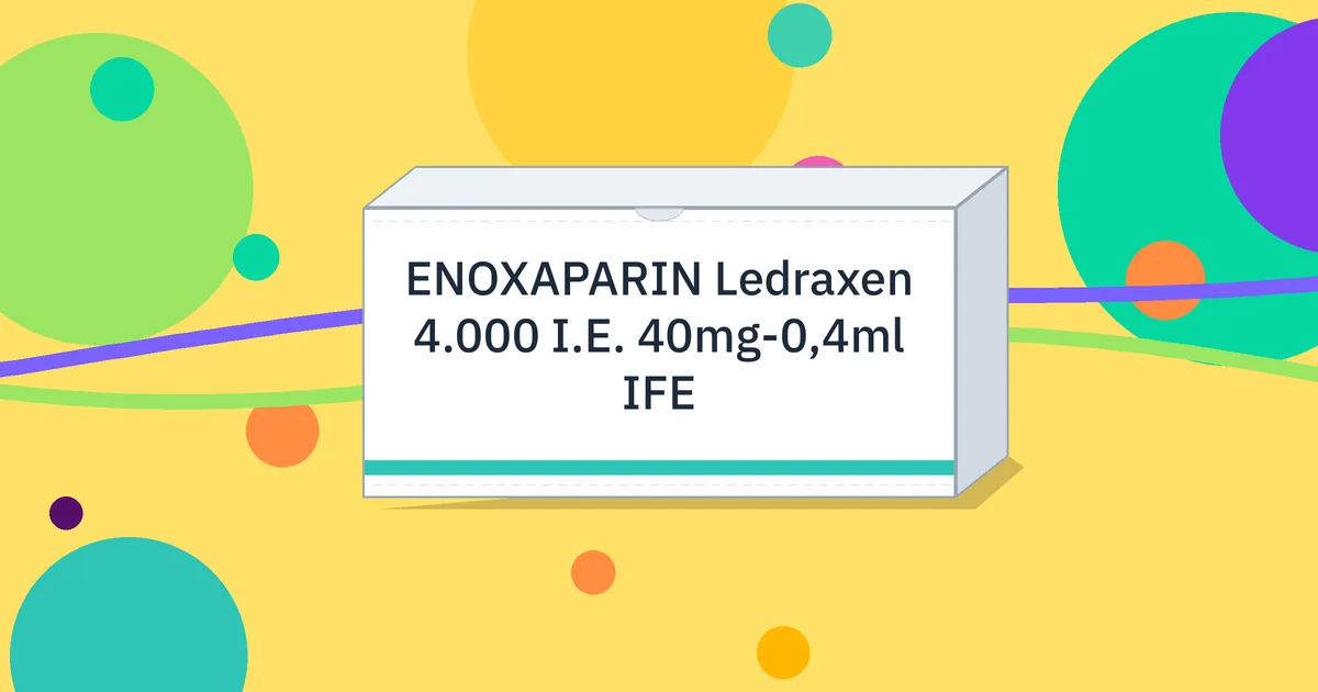 Symbolbild: Packung mit der Aufschrift ENOXAPARIN Ledraxen 4.000 I.E. 40mg-0,4ml IFE (PZN 16203159) – Verfügbarkeit und Bezug in Apotheken in Frankfurt am Main