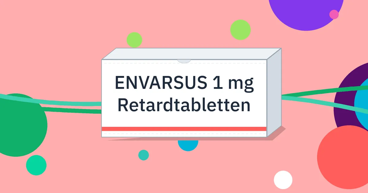 Symbolbild: Packung mit der Aufschrift ENVARSUS 1 mg Retardtabletten (PZN 13900981) – Verfügbarkeit und Bezug in Apotheken in Frankfurt am Main