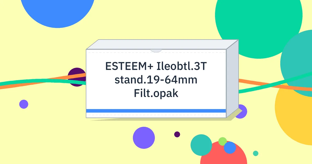 Symbolbild: Packung mit der Aufschrift ESTEEM+ Ileobtl.3T stand.19-64mm Filt.opak (PZN 04704726) – Verfügbarkeit und Bezug in Apotheken in Frankfurt am Main