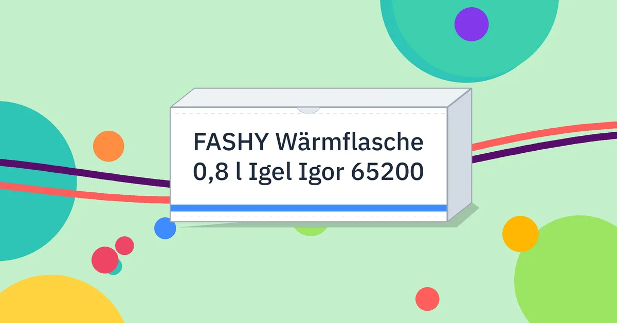 Symbolbild: Packung mit der Aufschrift FASHY Wärmflasche 0,8 l Igel Igor 65200 (PZN 13157861) – Verfügbarkeit und Bezug in Apotheken in Frankfurt am Main