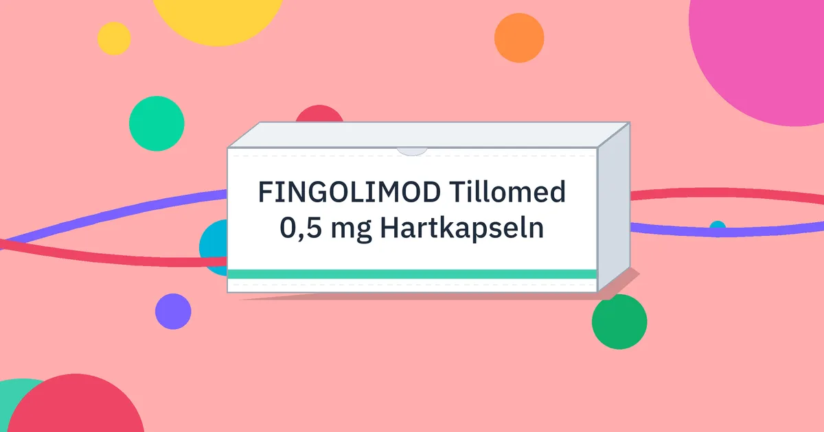 Symbolbild: Packung mit der Aufschrift FINGOLIMOD Tillomed 0,5 mg Hartkapseln (PZN 17306950) – Verfügbarkeit und Bezug in Apotheken in Frankfurt am Main