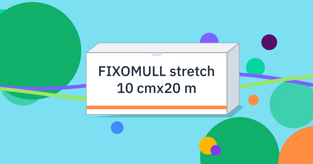 Symbolbild: Packung mit der Aufschrift FIXOMULL stretch 10 cmx20 m (PZN 14163438) – Verfügbarkeit und Bezug in Apotheken in Frankfurt am Main