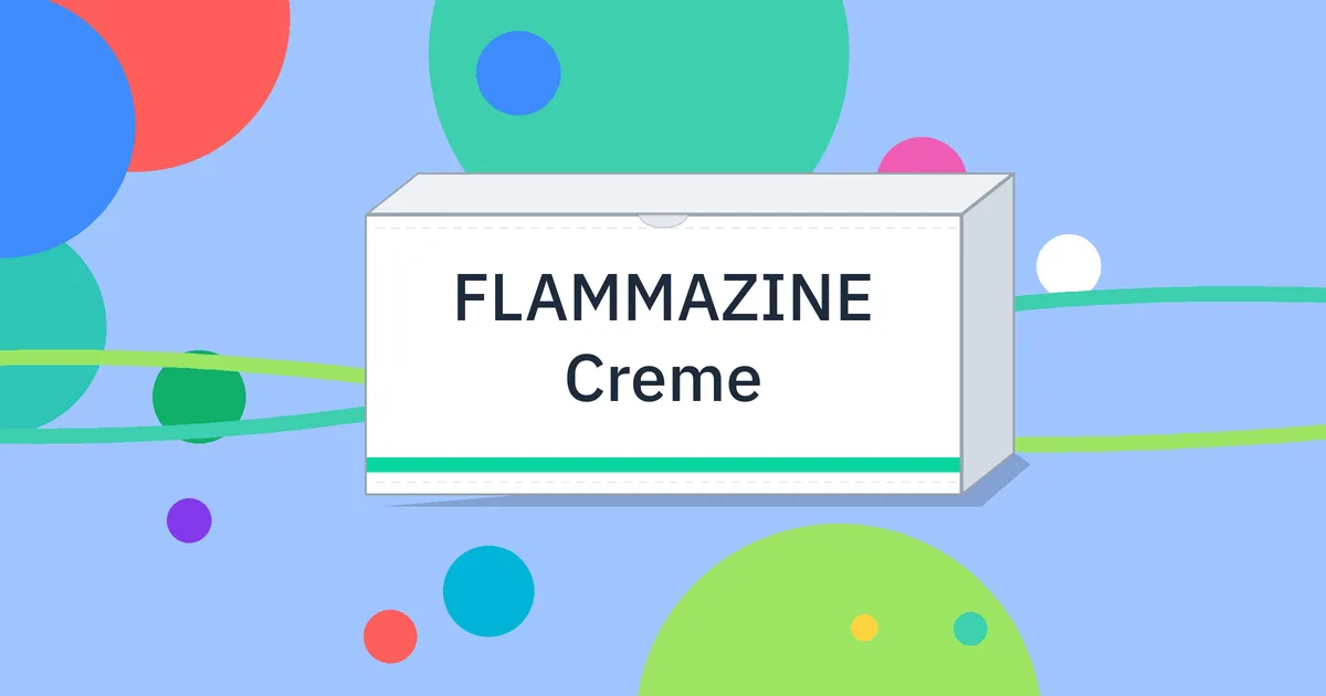 Symbolbild: Packung mit der Aufschrift FLAMMAZINE Creme (PZN 07156308) – Verfügbarkeit und Bezug in Apotheken in Frankfurt am Main
