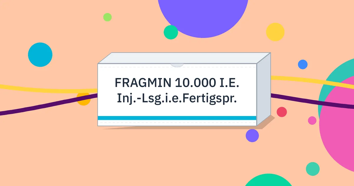 Symbolbild: Packung mit der Aufschrift FRAGMIN 10.000 I.E. Inj.-Lsg.i.e.Fertigspr. (PZN 19463257) – Verfügbarkeit und Bezug in Apotheken in Frankfurt am Main