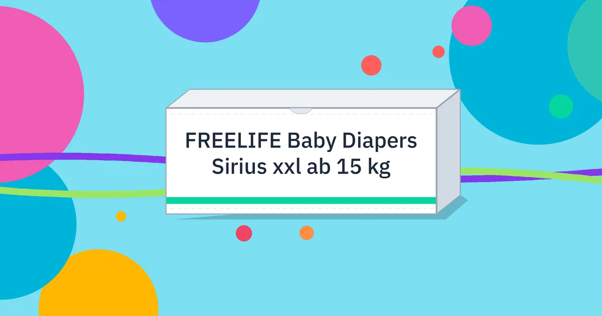 Symbolbild: Packung mit der Aufschrift FREELIFE Baby Diapers Sirius xxl ab 15 kg (PZN 20317153) – Verfügbarkeit und Bezug in Apotheken in Frankfurt am Main