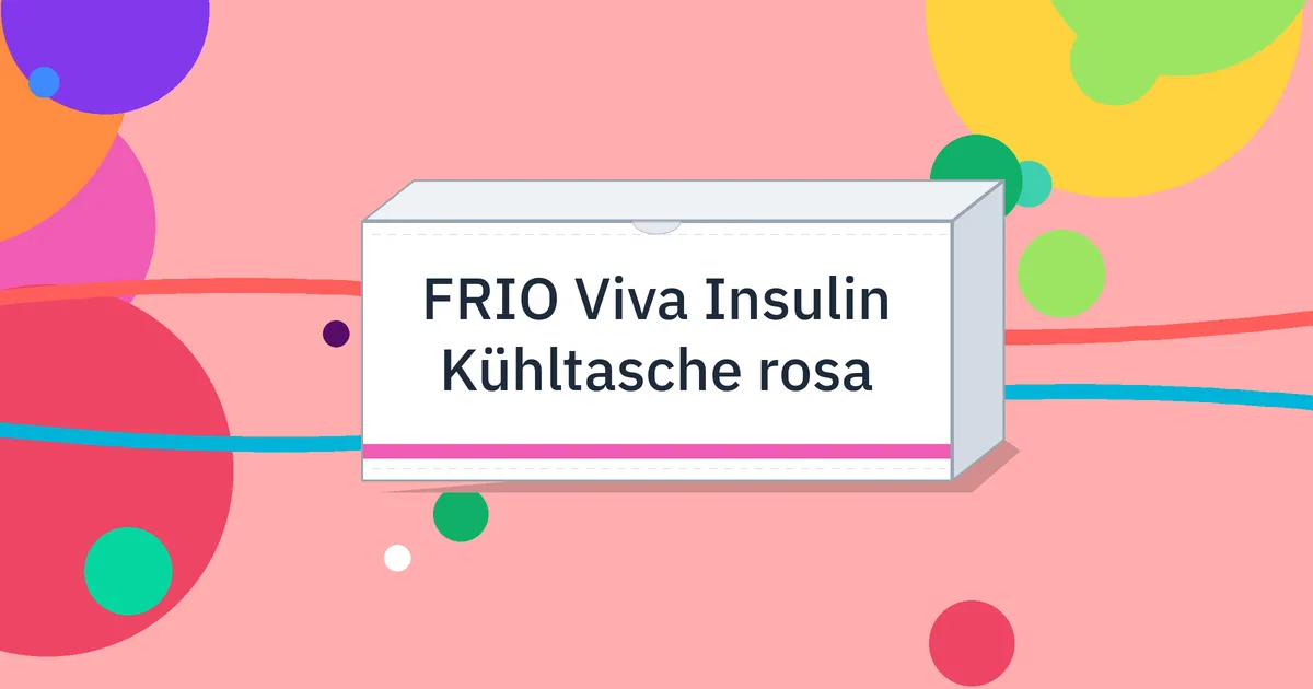 Symbolbild: Packung mit der Aufschrift FRIO Viva Insulin Kühltasche rosa (PZN 11090905) – Verfügbarkeit und Bezug in Apotheken in Frankfurt am Main