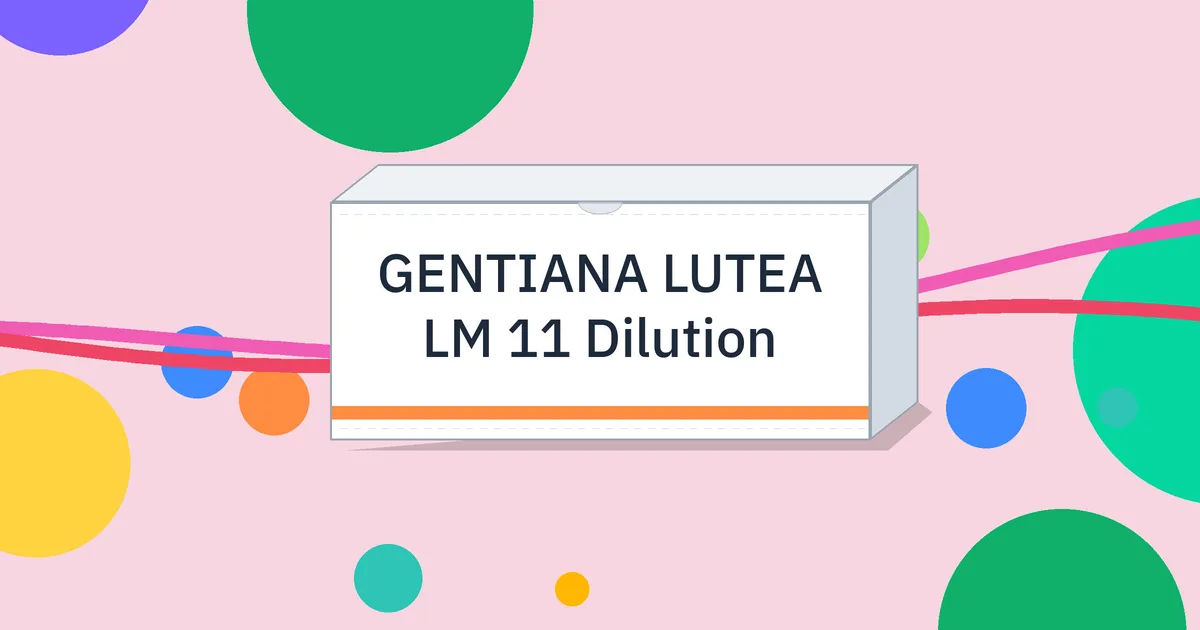 Symbolbild: Packung mit der Aufschrift GENTIANA LUTEA LM 11 Dilution (PZN 12876200) – Verfügbarkeit und Bezug in Apotheken in Frankfurt am Main