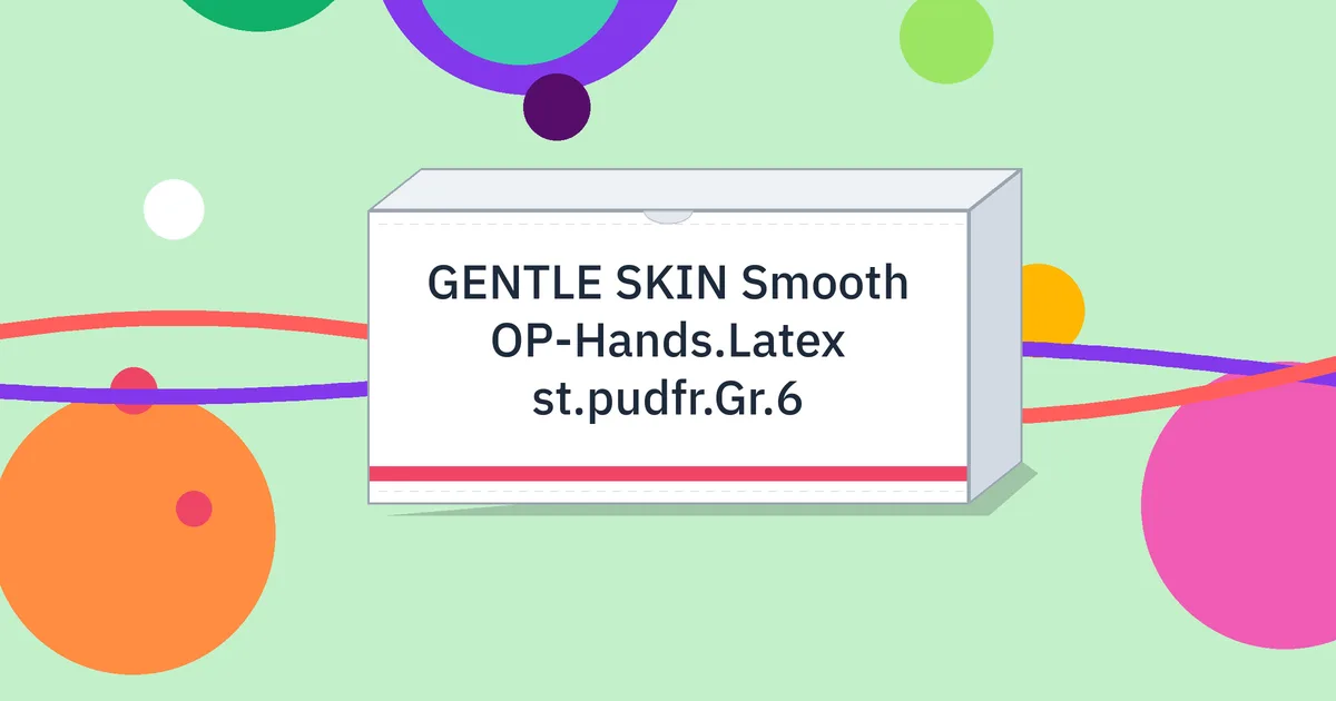 Symbolbild: Packung mit der Aufschrift GENTLE SKIN Smooth OP-Hands.Latex st.pudfr.Gr.6 (PZN 11154775) – Verfügbarkeit und Bezug in Apotheken in Frankfurt am Main