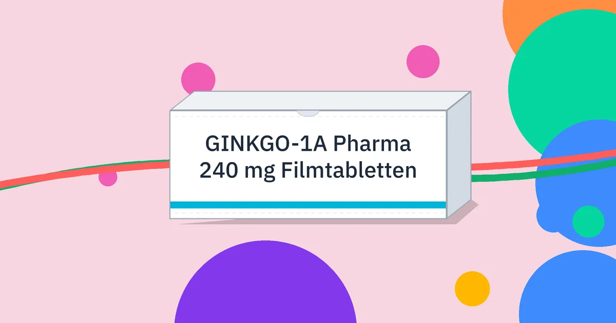 Symbolbild: Packung mit der Aufschrift GINKGO-1A Pharma 240 mg Filmtabletten (PZN 14128873) – Verfügbarkeit und Bezug in Apotheken in Frankfurt am Main