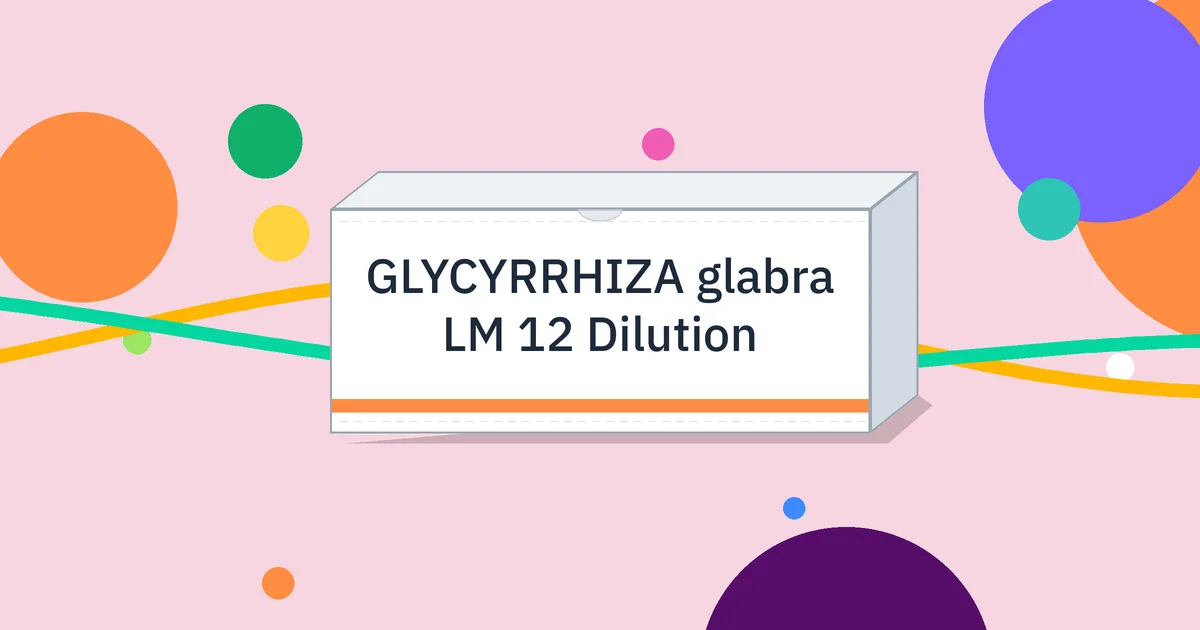 Symbolbild: Packung mit der Aufschrift GLYCYRRHIZA glabra LM 12 Dilution (PZN 12880822) – Verfügbarkeit und Bezug in Apotheken in Frankfurt am Main