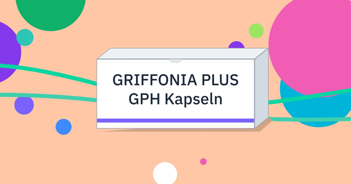 Symbolbild: Packung mit der Aufschrift GRIFFONIA PLUS GPH Kapseln (PZN 17824389) – Verfügbarkeit und Bezug in Apotheken in Frankfurt am Main
