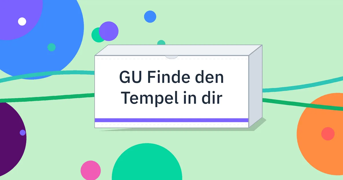 Symbolbild: Packung mit der Aufschrift GU Finde den Tempel in dir (PZN 18266218) – Verfügbarkeit und Bezug in Apotheken in Frankfurt am Main