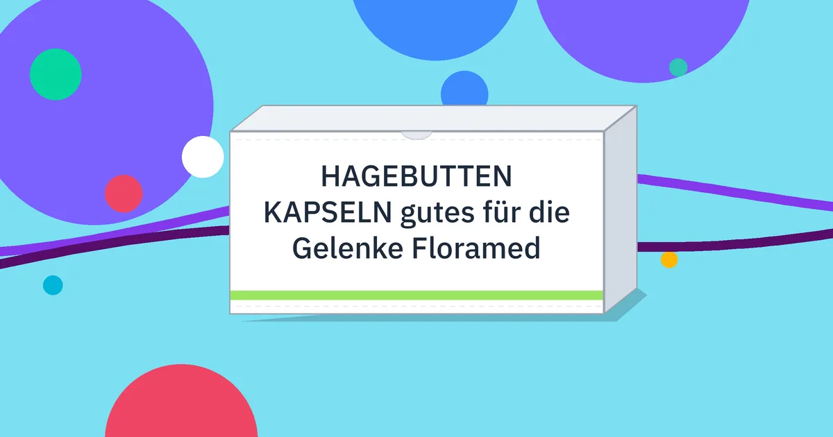 Symbolbild: Packung mit der Aufschrift HAGEBUTTEN KAPSELN gutes für die Gelenke Floramed (PZN 05907779) – Verfügbarkeit und Bezug in Apotheken in Frankfurt am Main