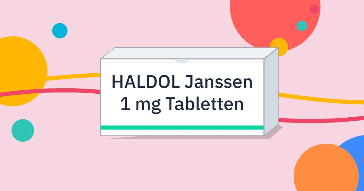 Symbolbild: Packung mit der Aufschrift HALDOL Janssen 1 mg Tabletten (PZN 02478148) – Verfügbarkeit und Bezug in Apotheken in Frankfurt am Main