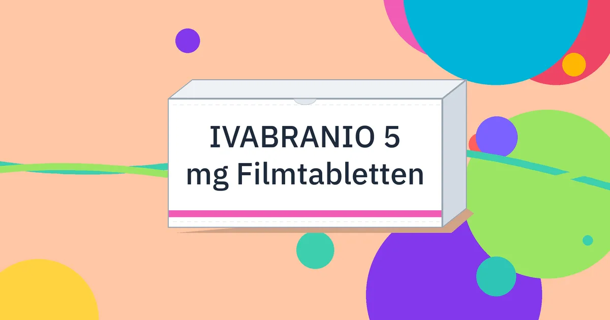 Symbolbild: Packung mit der Aufschrift IVABRANIO 5 mg Filmtabletten (PZN 18667992) – Verfügbarkeit und Bezug in Apotheken in Frankfurt am Main