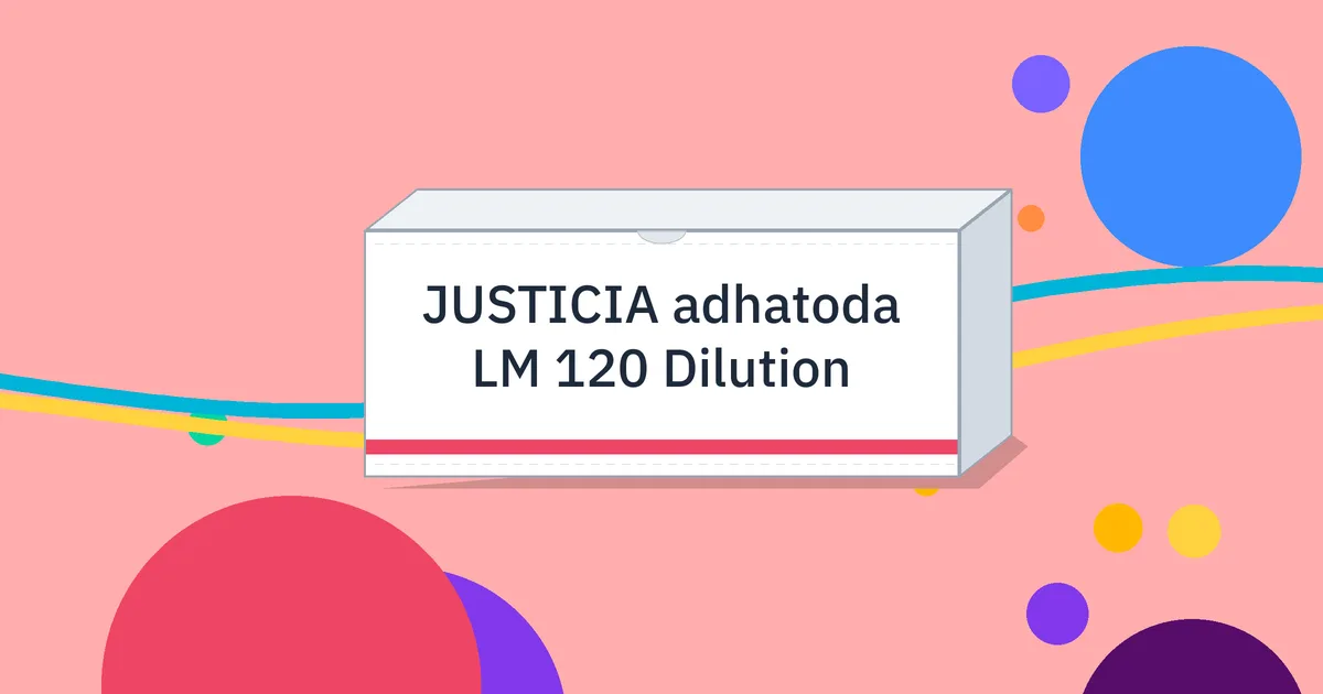 Symbolbild: Packung mit der Aufschrift JUSTICIA adhatoda LM 120 Dilution (PZN 13565873) – Verfügbarkeit und Bezug in Apotheken in Frankfurt am Main