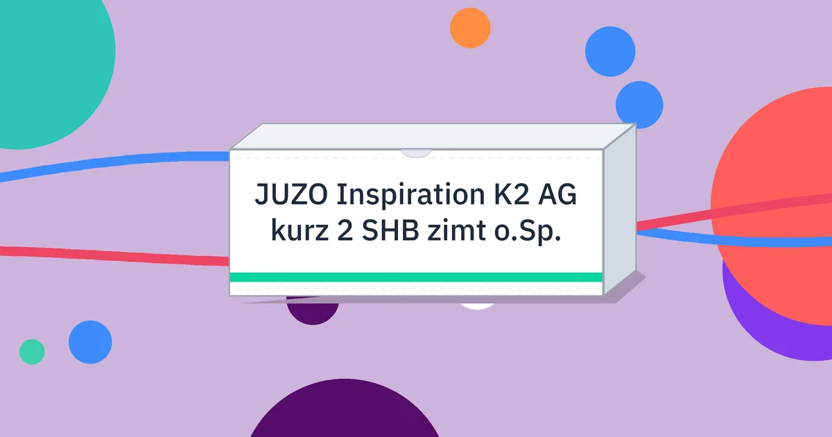 Symbolbild: Packung mit der Aufschrift JUZO Inspiration K2 AG kurz 2 SHB zimt o.Sp. (PZN 14921347) – Verfügbarkeit und Bezug in Apotheken in Frankfurt am Main