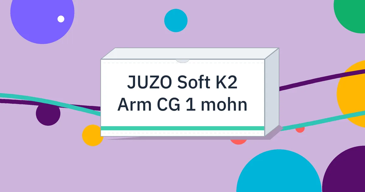 Symbolbild: Packung mit der Aufschrift JUZO Soft K2 Arm CG 1 mohn (PZN 15512266) – Verfügbarkeit und Bezug in Apotheken in Frankfurt am Main