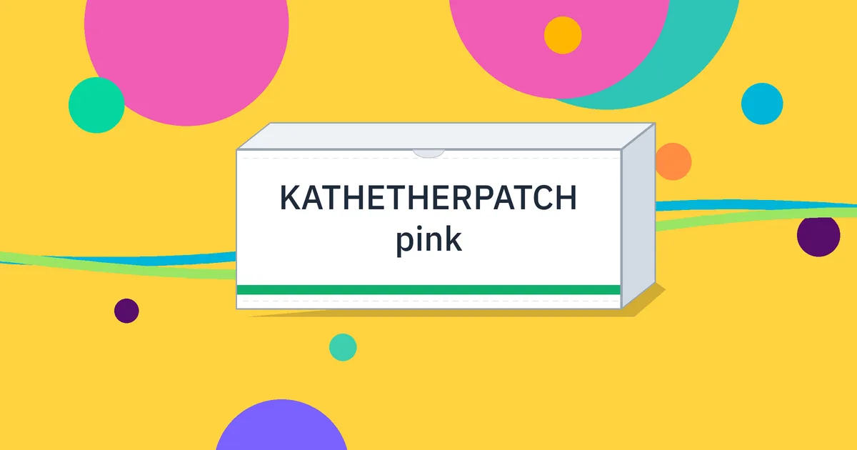 Symbolbild: Packung mit der Aufschrift KATHETHERPATCH pink (PZN 19867049) – Verfügbarkeit und Bezug in Apotheken in Frankfurt am Main