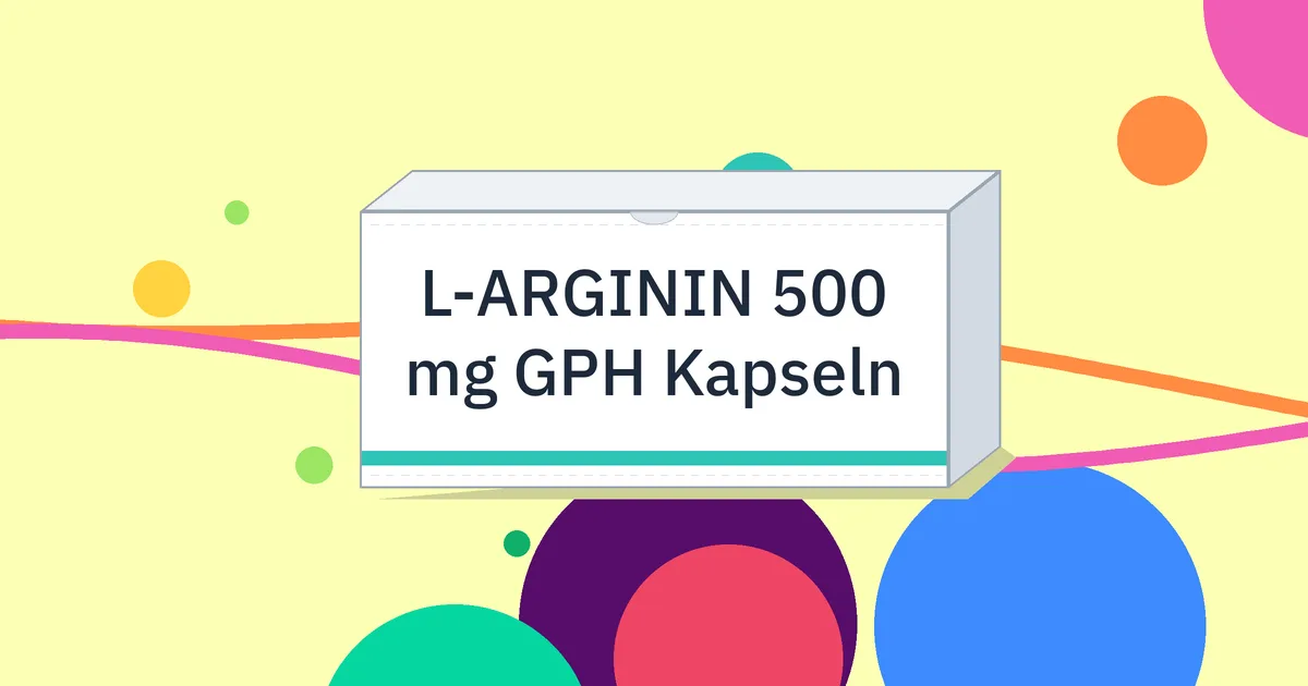 Symbolbild: Packung mit der Aufschrift L-ARGININ 500 mg GPH Kapseln (PZN 01398080) – Verfügbarkeit und Bezug in Apotheken in Frankfurt am Main