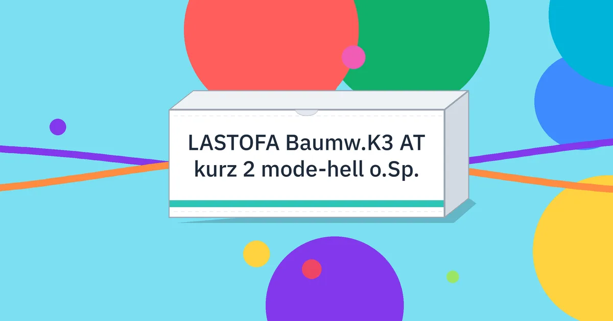 Symbolbild: Packung mit der Aufschrift LASTOFA Baumw.K3 AT kurz 2 mode-hell o.Sp. (PZN 01959130) – Verfügbarkeit und Bezug in Apotheken in Frankfurt am Main