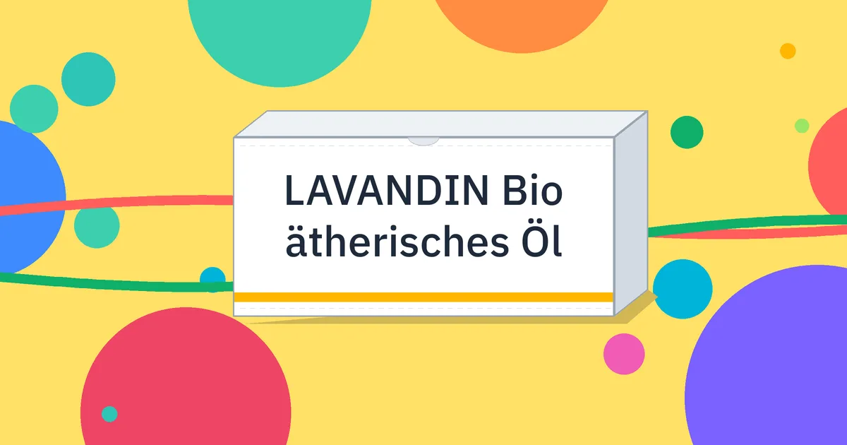 Symbolbild: Packung mit der Aufschrift LAVANDIN Bio ätherisches Öl (PZN 19212207) – Verfügbarkeit und Bezug in Apotheken in Frankfurt am Main