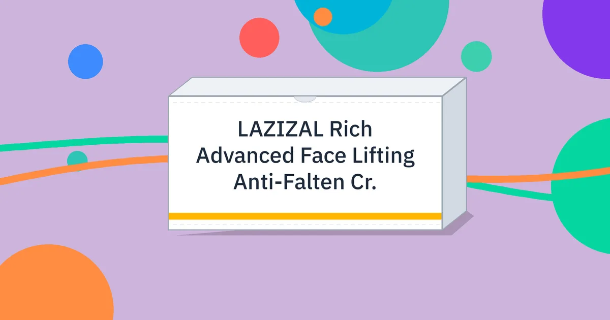 Symbolbild: Packung mit der Aufschrift LAZIZAL Rich Advanced Face Lifting Anti-Falten Cr. (PZN 19134097) – Verfügbarkeit und Bezug in Apotheken in Frankfurt am Main