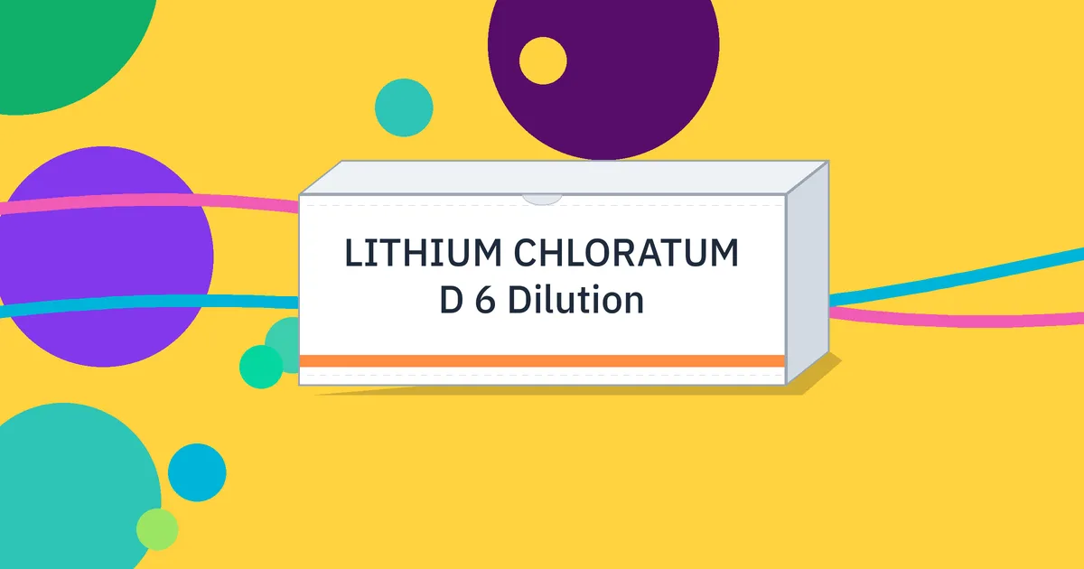 Symbolbild: Packung mit der Aufschrift LITHIUM CHLORATUM D 6 Dilution (PZN 02617064) – Verfügbarkeit und Bezug in Apotheken in Frankfurt am Main