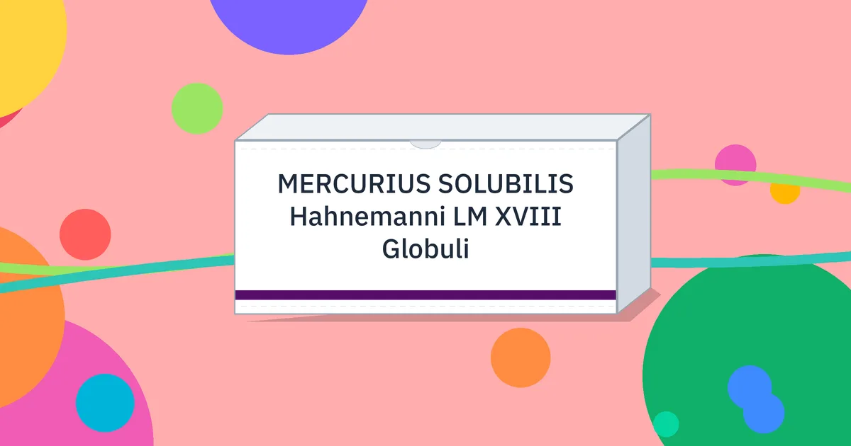 Symbolbild: Packung mit der Aufschrift MERCURIUS SOLUBILIS Hahnemanni LM XVIII Globuli (PZN 02659720) – Verfügbarkeit und Bezug in Apotheken in Frankfurt am Main