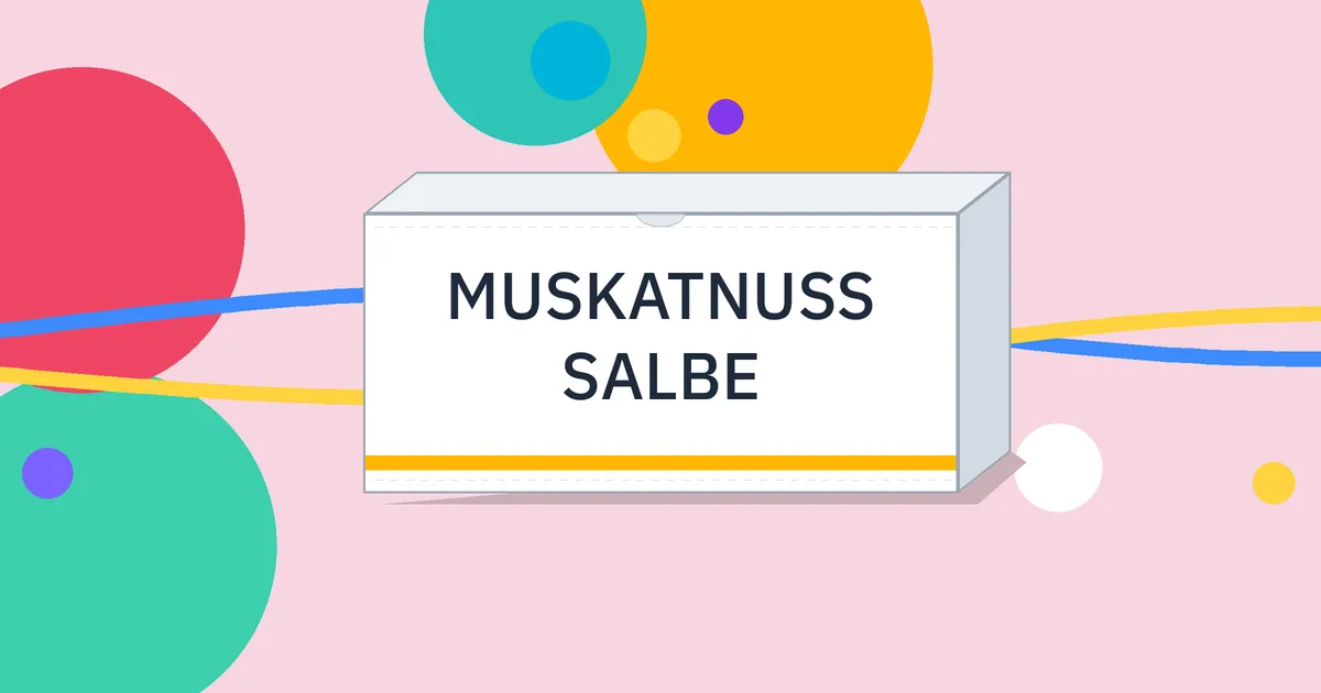 Symbolbild: Packung mit der Aufschrift MUSKATNUSS SALBE (PZN 18173238) – Verfügbarkeit und Bezug in Apotheken in Frankfurt am Main