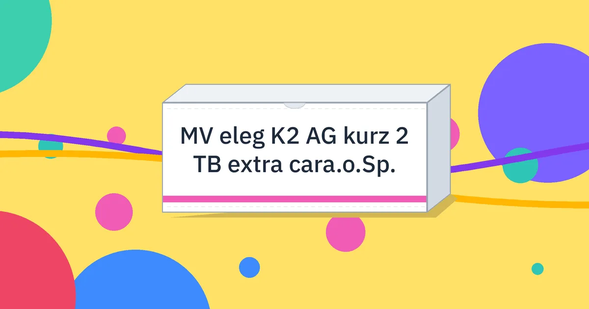 Symbolbild: Packung mit der Aufschrift MV eleg K2 AG kurz 2 TB extra cara.o.Sp. (PZN 09878744) – Verfügbarkeit und Bezug in Apotheken in Frankfurt am Main