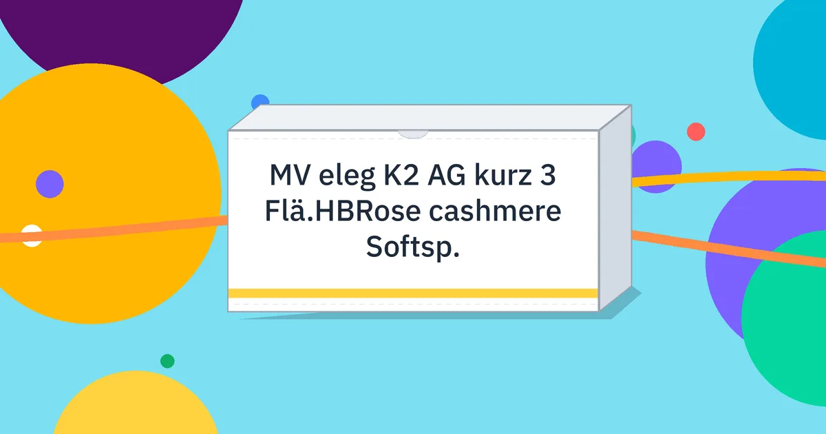 Symbolbild: Packung mit der Aufschrift MV eleg K2 AG kurz 3 Flä.HBRose cashmere Softsp. (PZN 15703776) – Verfügbarkeit und Bezug in Apotheken in Frankfurt am Main