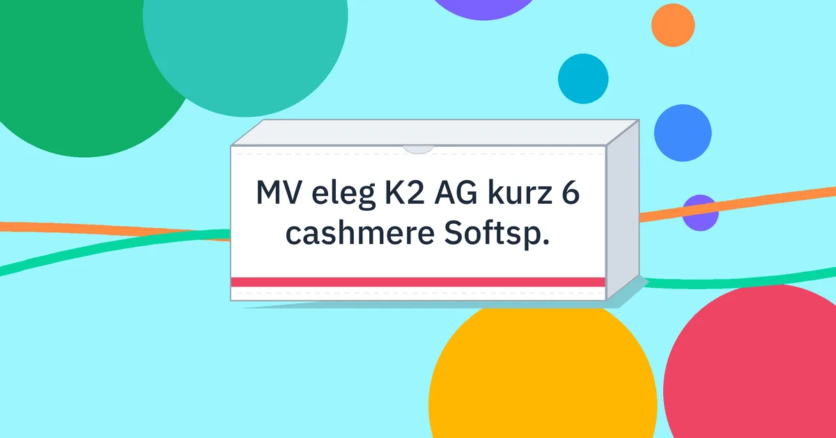 Symbolbild: Packung mit der Aufschrift MV eleg K2 AG kurz 6 cashmere Softsp. (PZN 15284351) – Verfügbarkeit und Bezug in Apotheken in Frankfurt am Main
