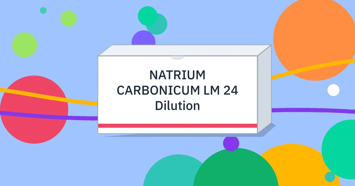 Symbolbild: Packung mit der Aufschrift NATRIUM CARBONICUM LM 24 Dilution (PZN 12961791) – Verfügbarkeit und Bezug in Apotheken in Frankfurt am Main