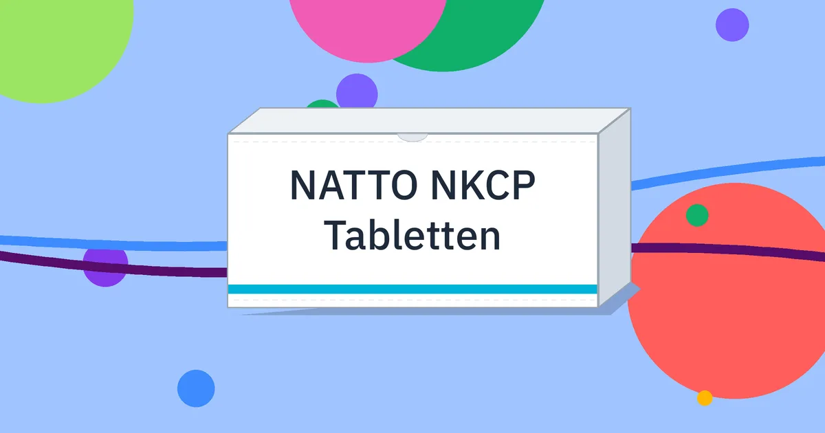 Symbolbild: Packung mit der Aufschrift NATTO NKCP Tabletten (PZN 04924066) – Verfügbarkeit und Bezug in Apotheken in Frankfurt am Main