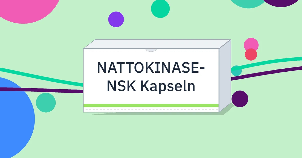 Symbolbild: Packung mit der Aufschrift NATTOKINASE-NSK Kapseln (PZN 19956184) – Verfügbarkeit und Bezug in Apotheken in Frankfurt am Main