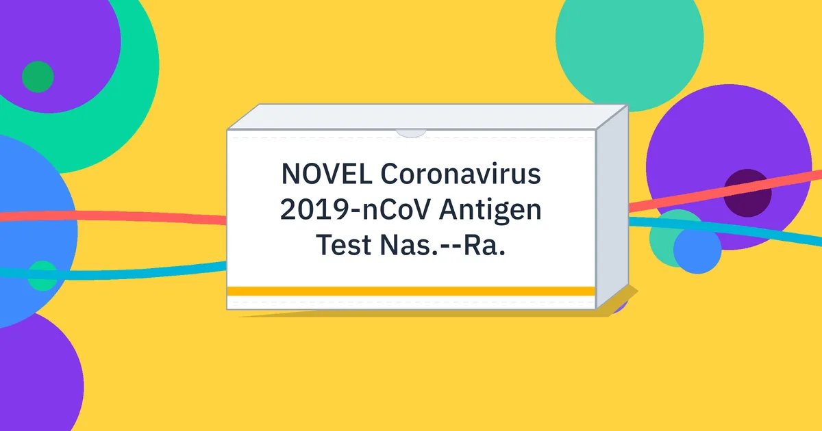 Symbolbild: Packung mit der Aufschrift NOVEL Coronavirus 2019-nCoV Antigen Test Nas.--Ra. (PZN 16952837) – Verfügbarkeit und Bezug in Apotheken in Frankfurt am Main