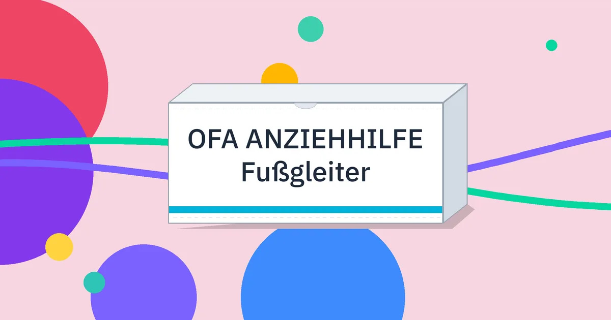 Symbolbild: Packung mit der Aufschrift OFA ANZIEHHILFE Fußgleiter (PZN 12400319) – Verfügbarkeit und Bezug in Apotheken in Frankfurt am Main