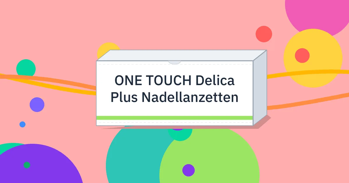 Symbolbild: Packung mit der Aufschrift ONE TOUCH Delica Plus Nadellanzetten (PZN 20322912) – Verfügbarkeit und Bezug in Apotheken in Frankfurt am Main