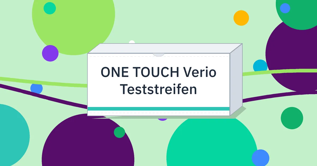 Symbolbild: Packung mit der Aufschrift ONE TOUCH Verio Teststreifen (PZN 09884584) – Verfügbarkeit und Bezug in Apotheken in Frankfurt am Main