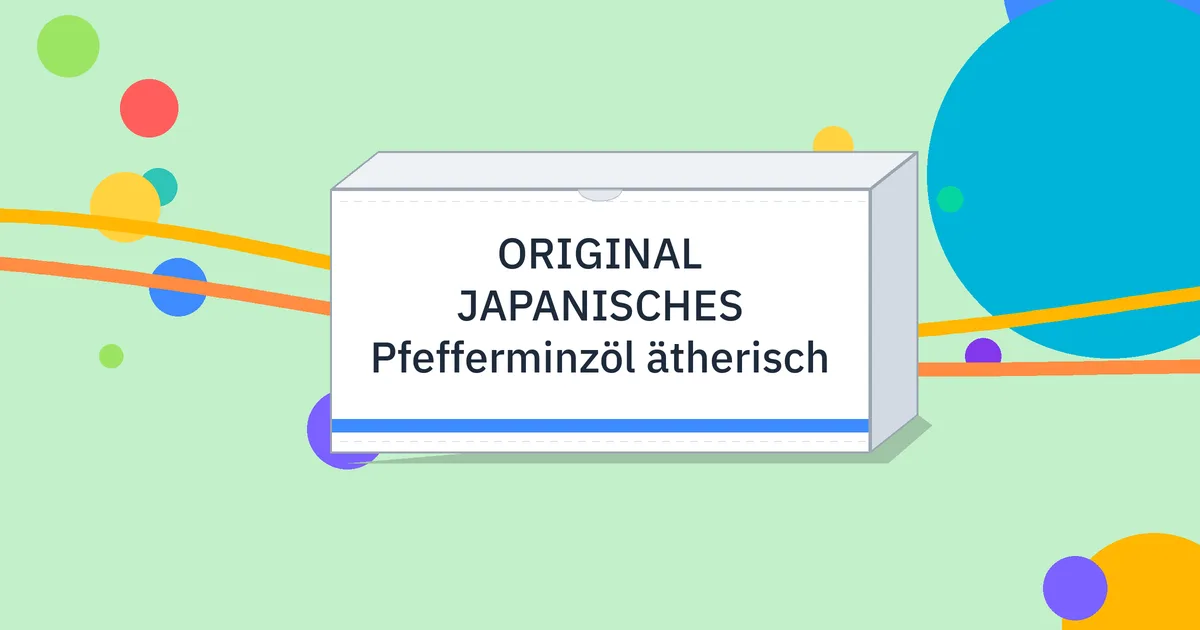 Symbolbild: Packung mit der Aufschrift ORIGINAL JAPANISCHES Pfefferminzöl ätherisch (PZN 16664794) – Verfügbarkeit und Bezug in Apotheken in Frankfurt am Main