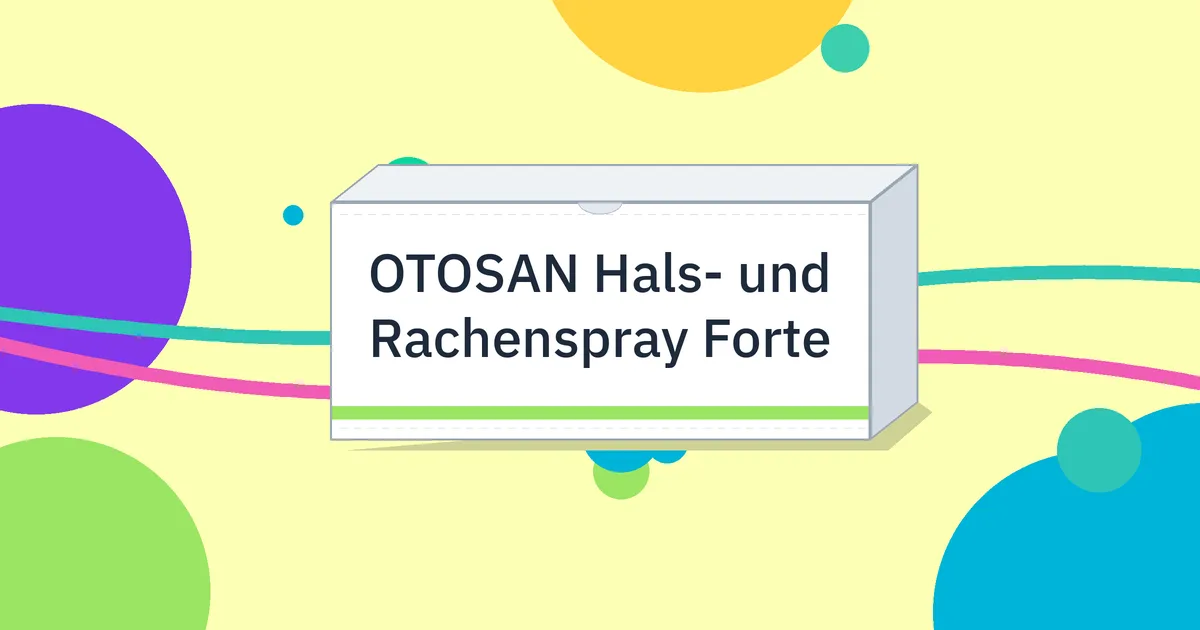 Symbolbild: Packung mit der Aufschrift OTOSAN Hals- und Rachenspray Forte (PZN 12562252) – Verfügbarkeit und Bezug in Apotheken in Frankfurt am Main