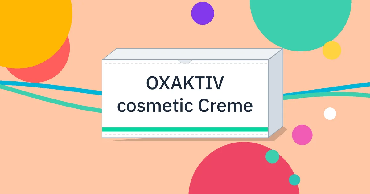 Symbolbild: Packung mit der Aufschrift OXAKTIV cosmetic Creme (PZN 05456265) – Verfügbarkeit und Bezug in Apotheken in Frankfurt am Main