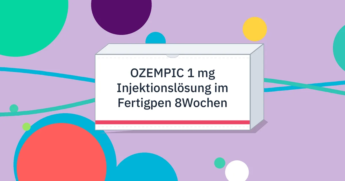 Symbolbild: Packung mit der Aufschrift OZEMPIC 1 mg Injektionslösung im Fertigpen 8Wochen (PZN 19904158) – Verfügbarkeit und Bezug in Apotheken in Frankfurt am Main