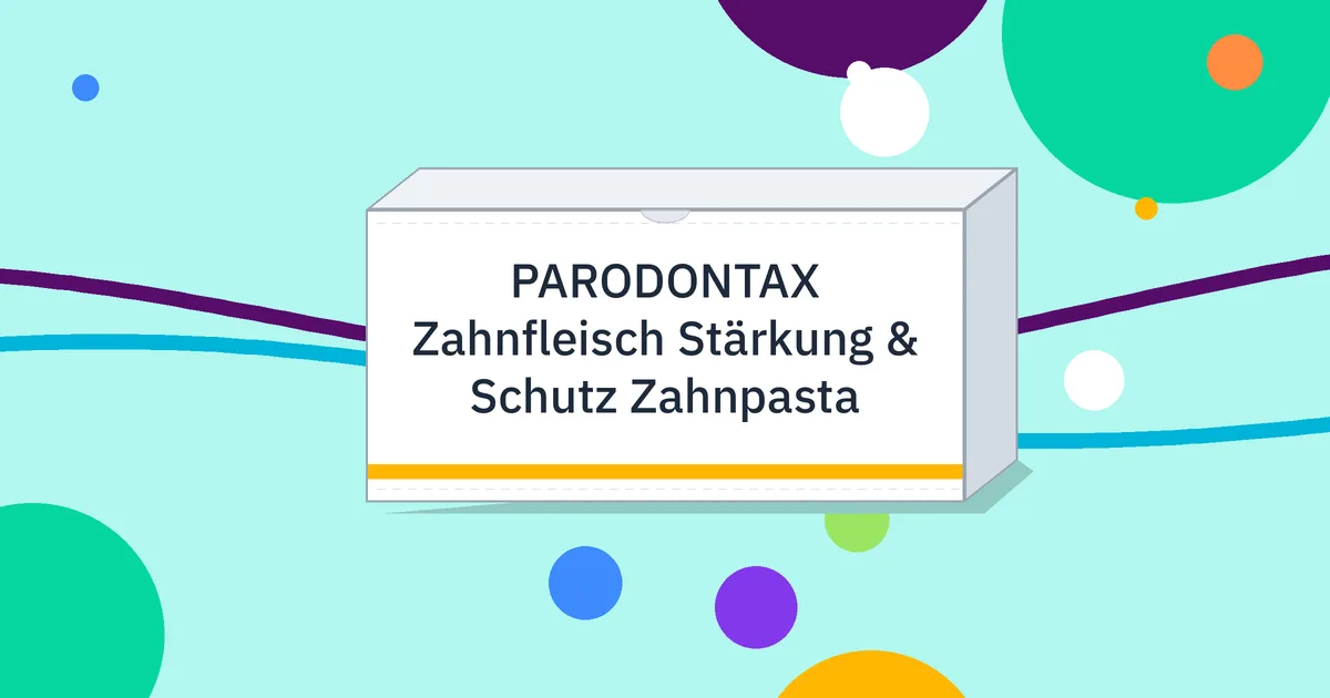 Symbolbild: Packung mit der Aufschrift PARODONTAX Zahnfleisch Stärkung & Schutz Zahnpasta (PZN 19638863) – Verfügbarkeit und Bezug in Apotheken in Frankfurt am Main