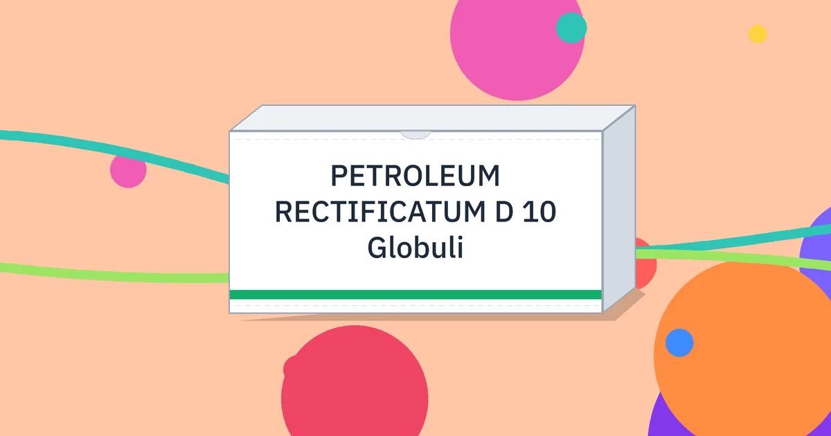 Symbolbild: Packung mit der Aufschrift PETROLEUM RECTIFICATUM D 10 Globuli (PZN 02928858) – Verfügbarkeit und Bezug in Apotheken in Frankfurt am Main