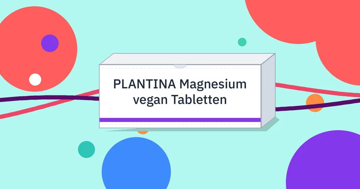 Symbolbild: Packung mit der Aufschrift PLANTINA Magnesium vegan Tabletten (PZN 17216230) – Verfügbarkeit und Bezug in Apotheken in Frankfurt am Main