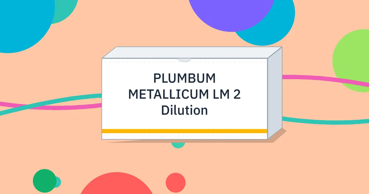 Symbolbild: Packung mit der Aufschrift PLUMBUM METALLICUM LM 2 Dilution (PZN 13041029) – Verfügbarkeit und Bezug in Apotheken in Frankfurt am Main