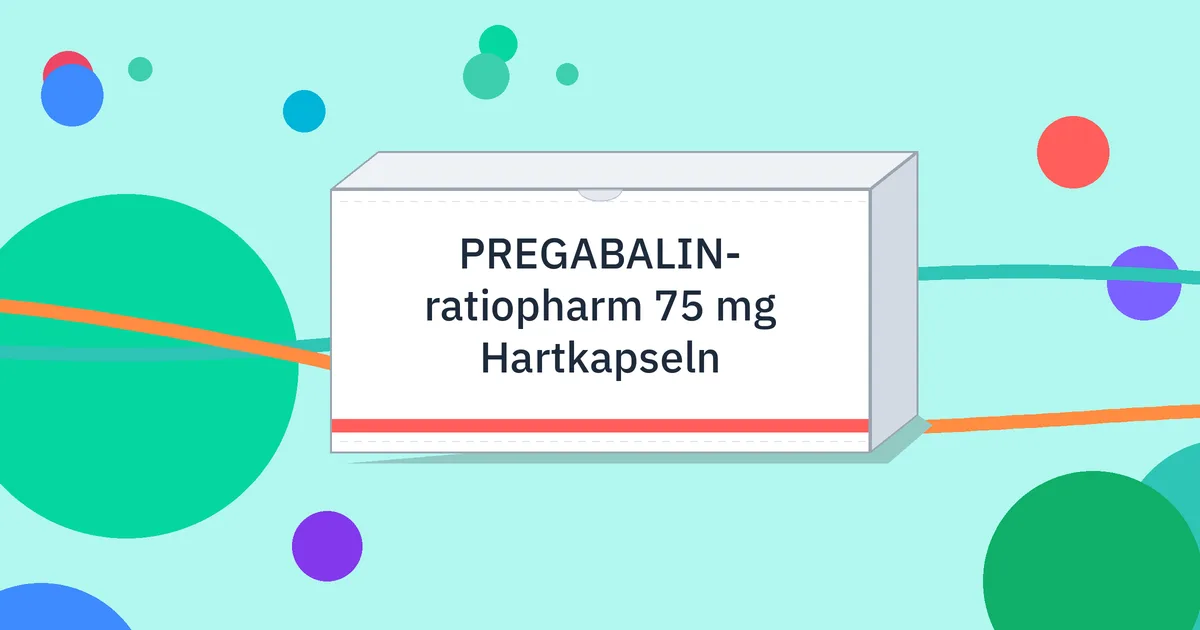 Symbolbild: Packung mit der Aufschrift PREGABALIN-ratiopharm 75 mg Hartkapseln (PZN 14308227) – Verfügbarkeit und Bezug in Apotheken in Frankfurt am Main