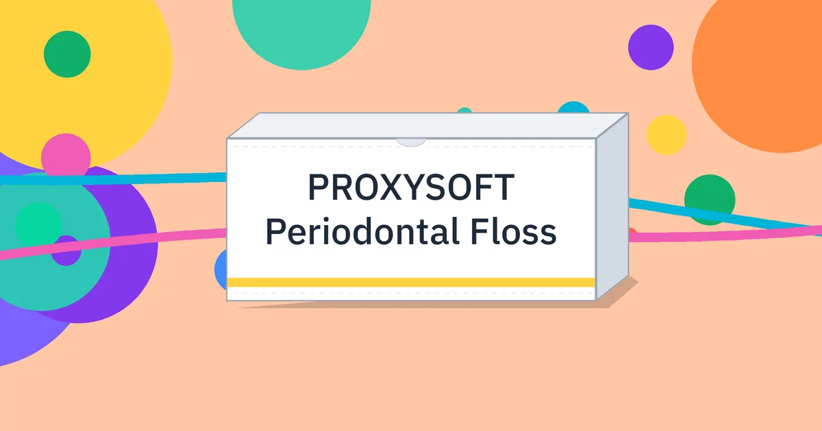 Symbolbild: Packung mit der Aufschrift PROXYSOFT Periodontal Floss (PZN 12338342) – Verfügbarkeit und Bezug in Apotheken in Frankfurt am Main
